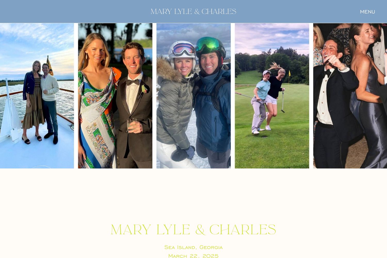 Mary Lyle Townsend and Charles Spry's Wedding Website